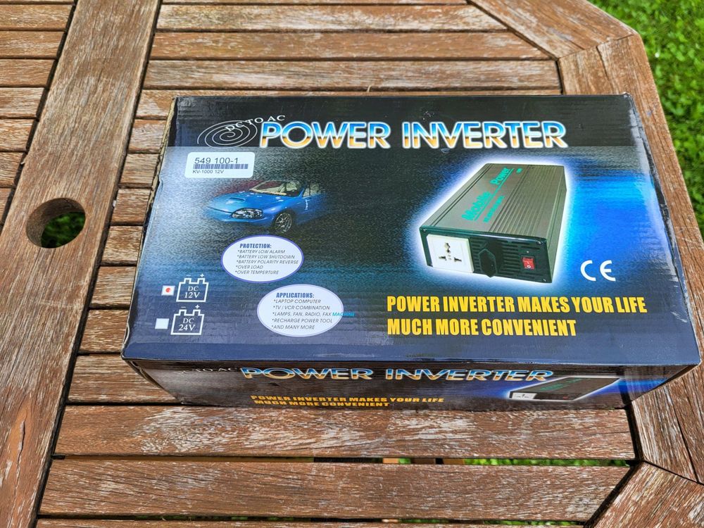 Inverter 1000W für das Auto/Boot 12V DC / 240V AC | Kaufen auf Ricardo