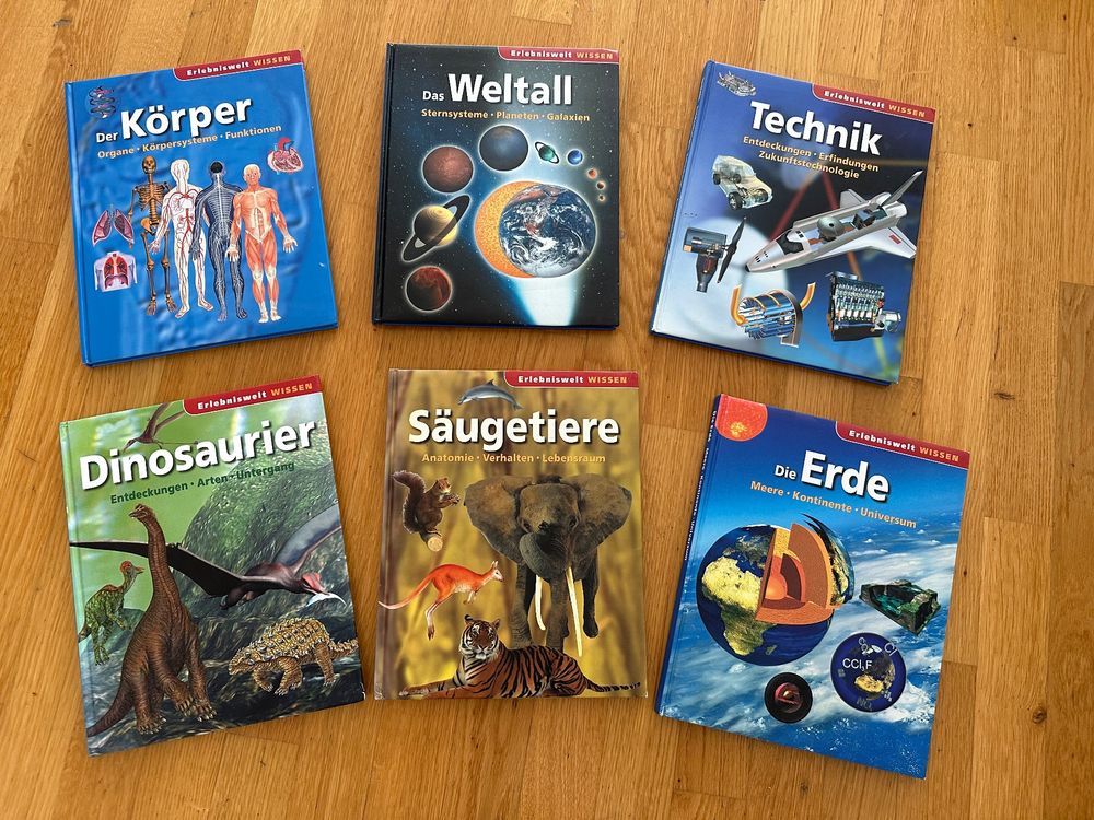 Sechs schöne Bücher Erlebniswelt Wissen für Jugendliche (Gebraucht) in ...