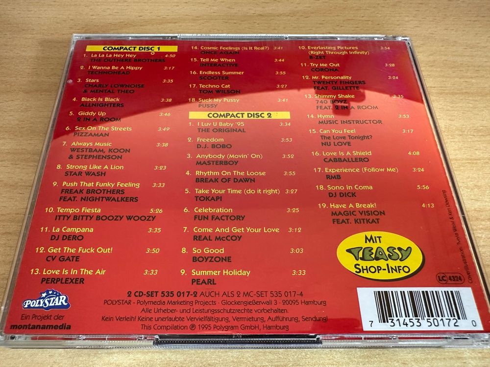 Various – Formel Eins - 37 Dance Tracks - 2 CD (Gebraucht) in Rikon im Tösstal für CHF 9.5 – mit ...