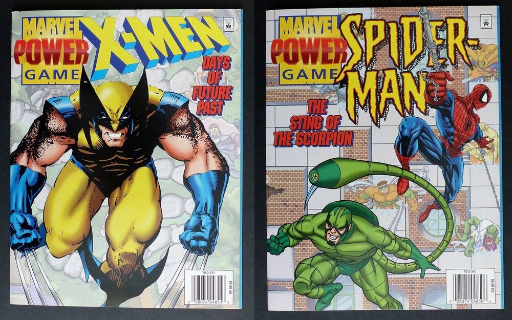 SPIDER-MAN + X-MEN WOLVERINE PULL-OUT BOARD GAME COMIC 1996 (Neu (gemäss Beschreibung)) in ...