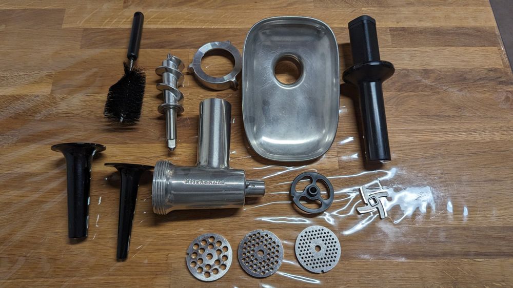 KITCHENAID Fleischwolf (Silber) Wurstfüller 5KSMMGA (Gebraucht) in ...