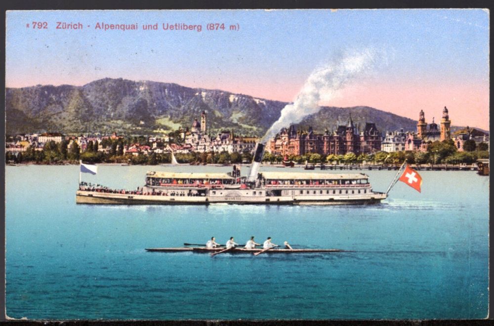 Zürich - Alpenquai und Uetliberg DAMPDSCHIFF HELVETIA | Kaufen auf Ricardo