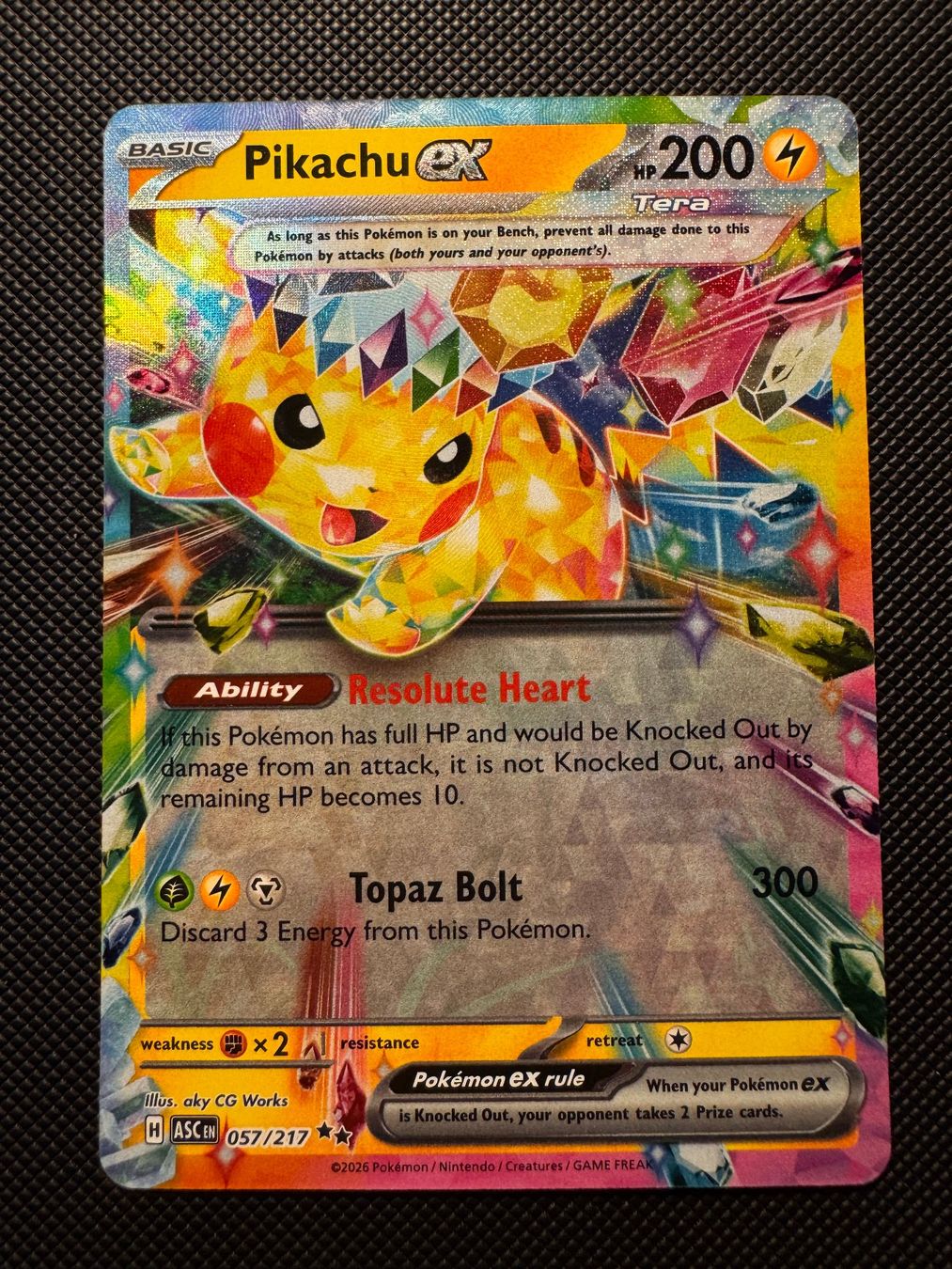Pokemon Pikachu EX 057/217 ASC Ascended Heroes NM ENG ab 1fr (Gebraucht ...