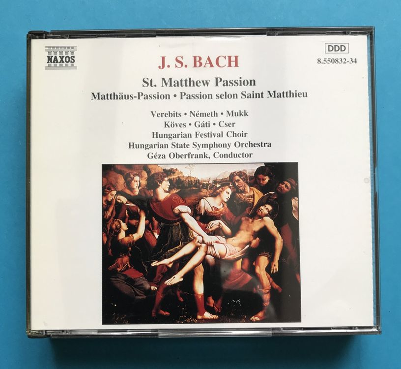 J.S. BACH – MATTHÄUS-PASSION (3 CD) (Gebraucht) in Zürich für CHF 9 – mit Lieferung auf Ricardo ...