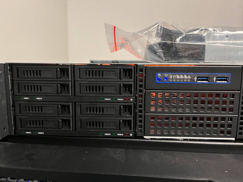 2U ATX Servercase inkl. Netzteil, Backplane und Rack-Rails (Gebraucht) in Niederhasli für CHF ...