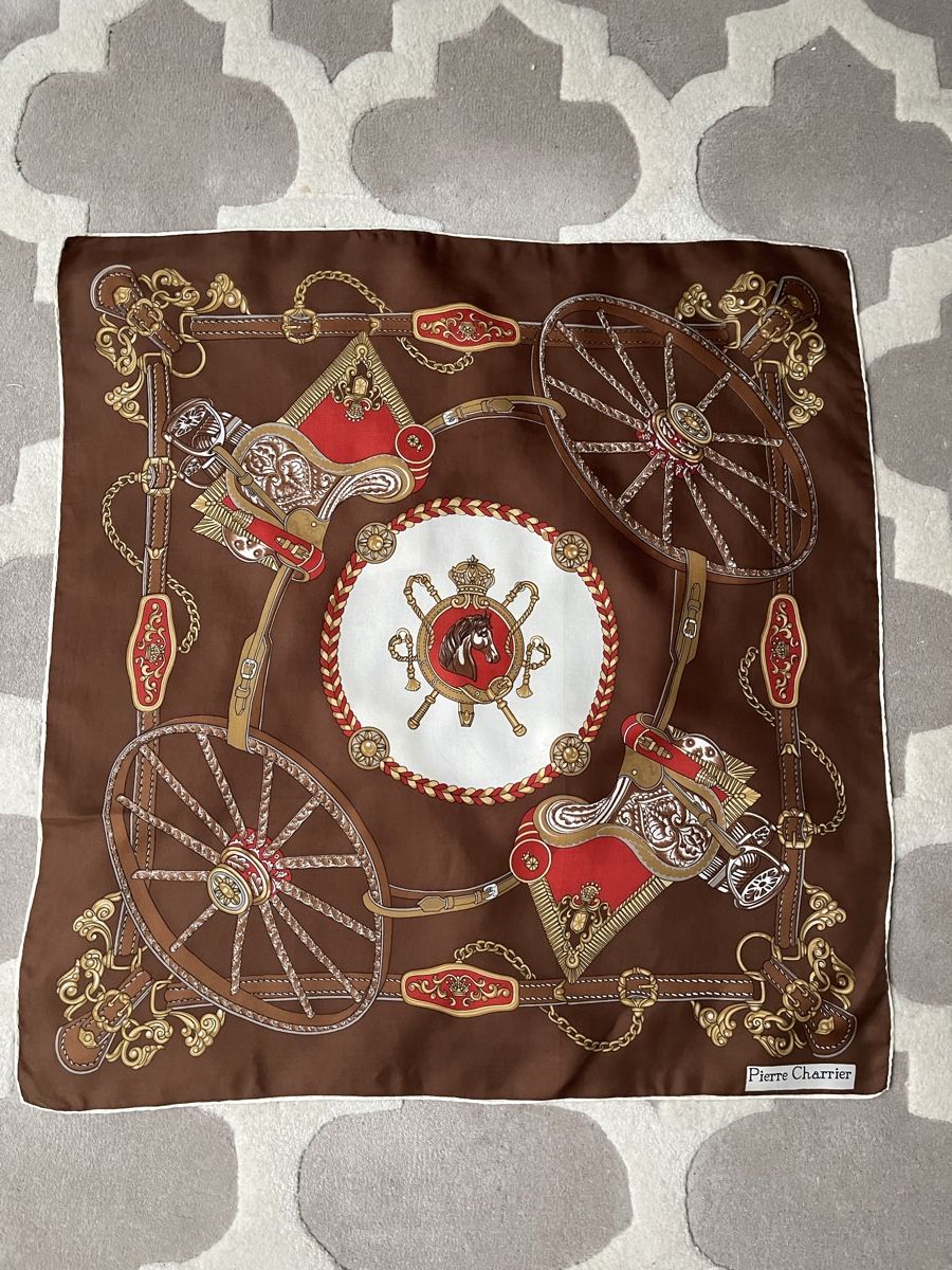 Pierre Charrier – Vintage Seidentuch 100 % Seide · 73 × 77 (Gebraucht ...