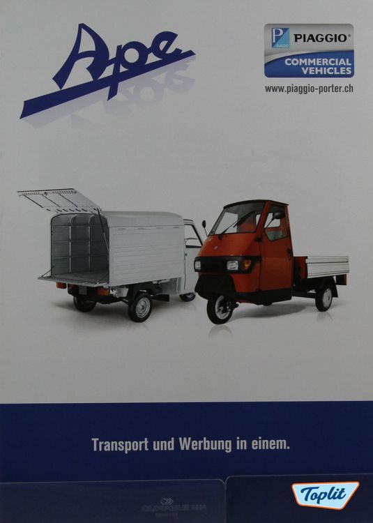 PROSPEKT & PREISLISTE PIAGGIO APE 50/APE TM 703 - 2011 (Gebraucht) in Unterägeri für CHF 5 – mit ...