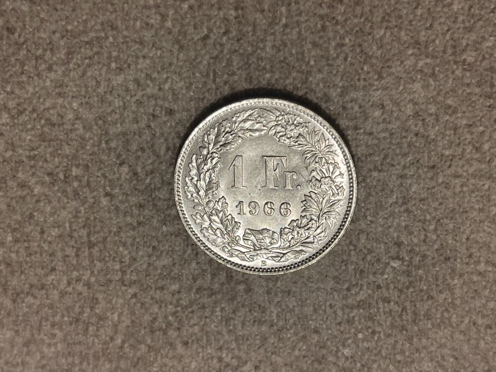1 Franken 1966 unz Silbermünze (Gebraucht) in Elsau für CHF 5 – mit Lieferung auf Ricardo kaufen