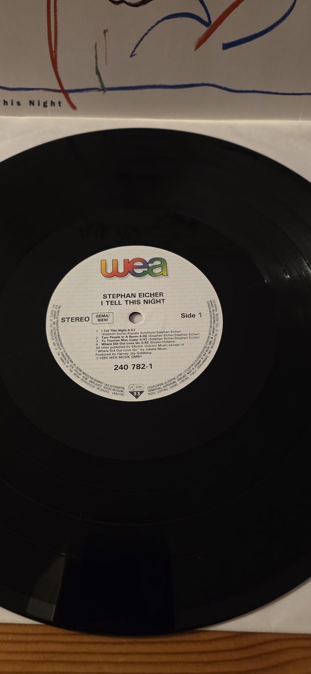 Stephan Eicher - I Tell This Night 1985 Vg,Vg (D'occasion) à Yvonand ...