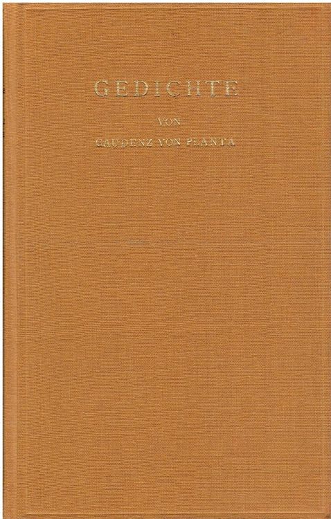 Gedichte von Gaudenz von Planta 1927 (Gebraucht) in Flims - Dorf für ...