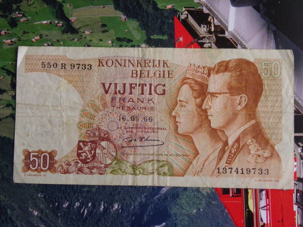 Belgium 50 Francs 1966, P-139a. (Gebraucht) in Untersiggenthal für CHF ...