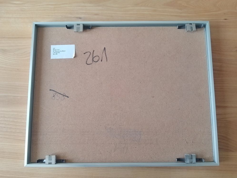 Curt Manz tolle Lithographie St. Etienne du Mt. 39x50cm sig. (Gebraucht ...