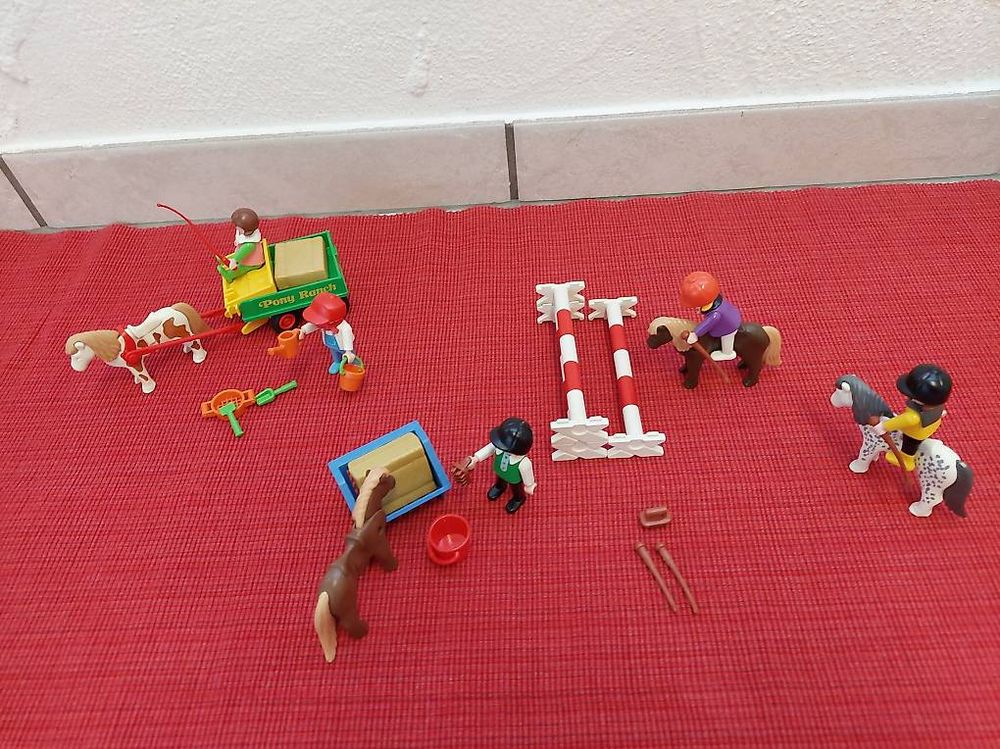 Playmobil 3713, 3119, 3714: Kinder, Ponies & Wagen (Vintage) (Gebraucht) in Lupfig für CHF 23 ...