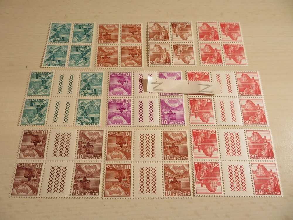 Kehrdrucke postfrisch**, ab 1.- (Neu (gemäss Beschreibung)) in Burgdorf für CHF 4.4 – mit ...