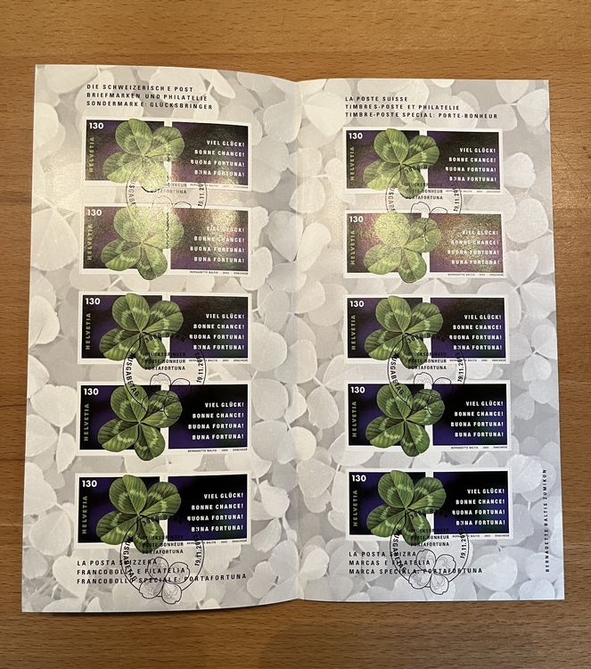 Markenheft GLÜCKSBRINGER Kleeblatt 2003 | ET gestempelt | Kaufen auf Ricardo