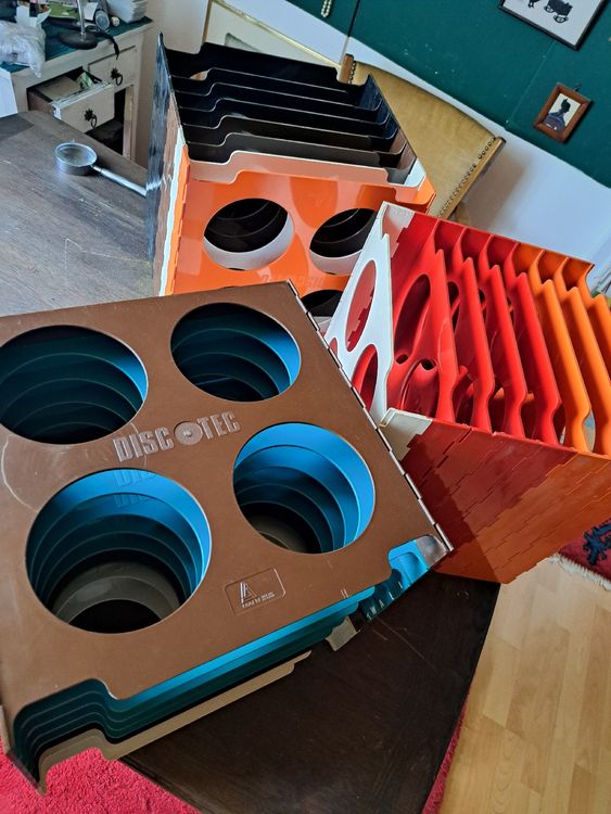 Original70er DiscTec Cogebi 3x Designerklassiker Lp Lagerbox (Gebraucht ...