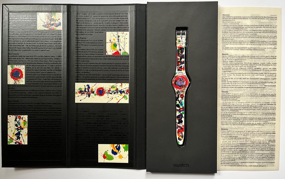 Swatch Art Special Sam Francis GZ123 1992 limitiert (Neu (gemäss ...
