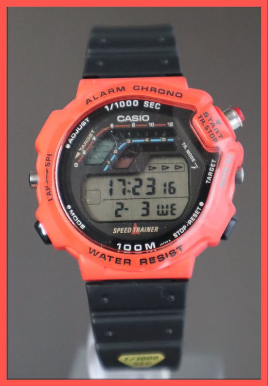 Casio STR-1000 SPEED TRAINER rot vintage NOS (Neu und originalverpackt ...