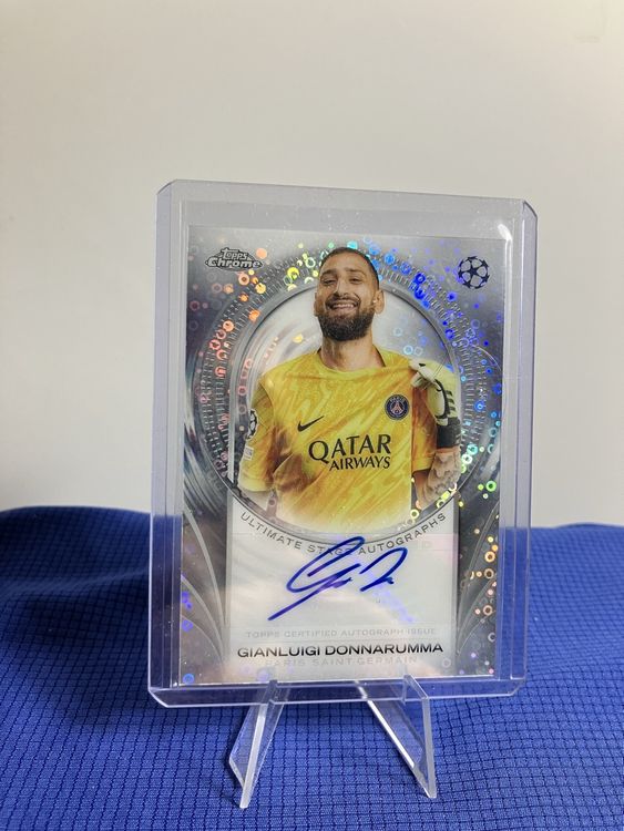 Gianluigi Donnarumma Autogramm Karte Topps Chrome PSG (Neu und ...