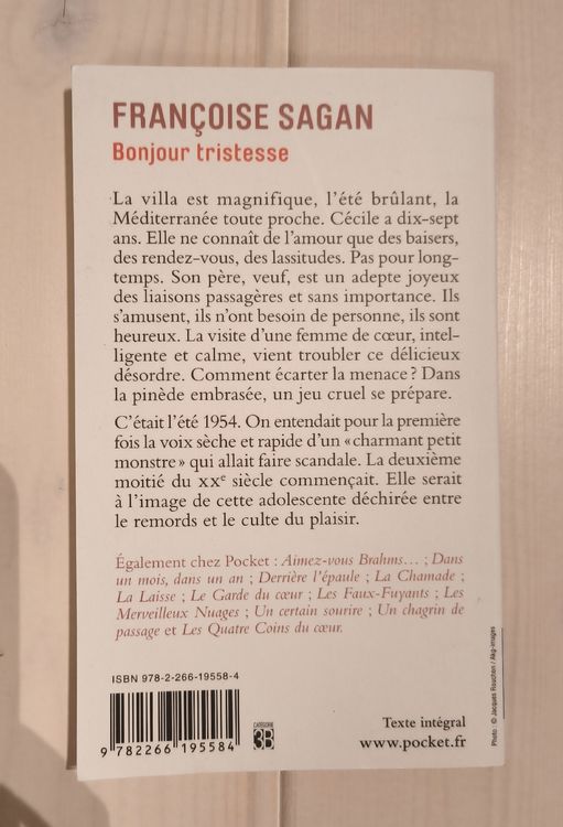 Françoise Sagan - Bonjour tristesse (Neuf avec emballage d'origine) à ...
