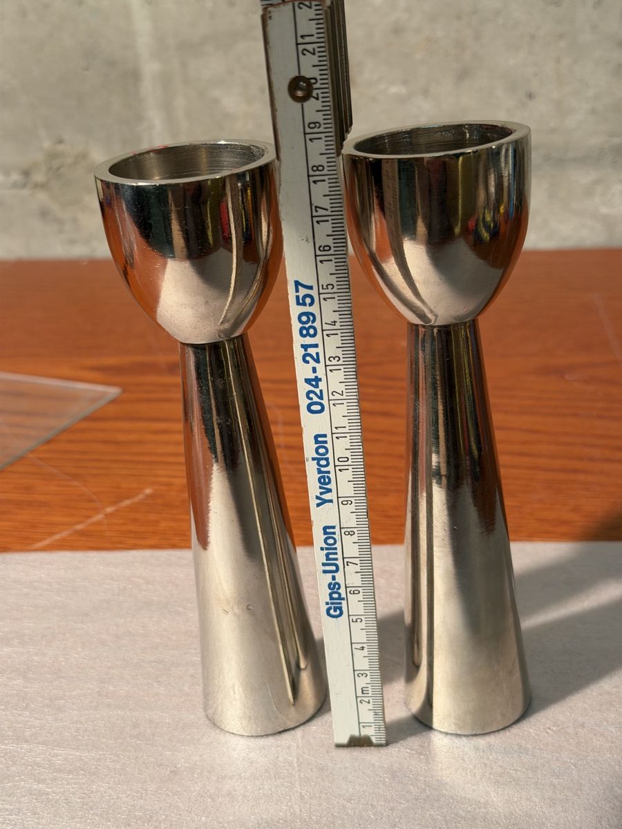 Vintage set of Silver plated Aluminum Alloy Candlesticks (Gebraucht) in ...