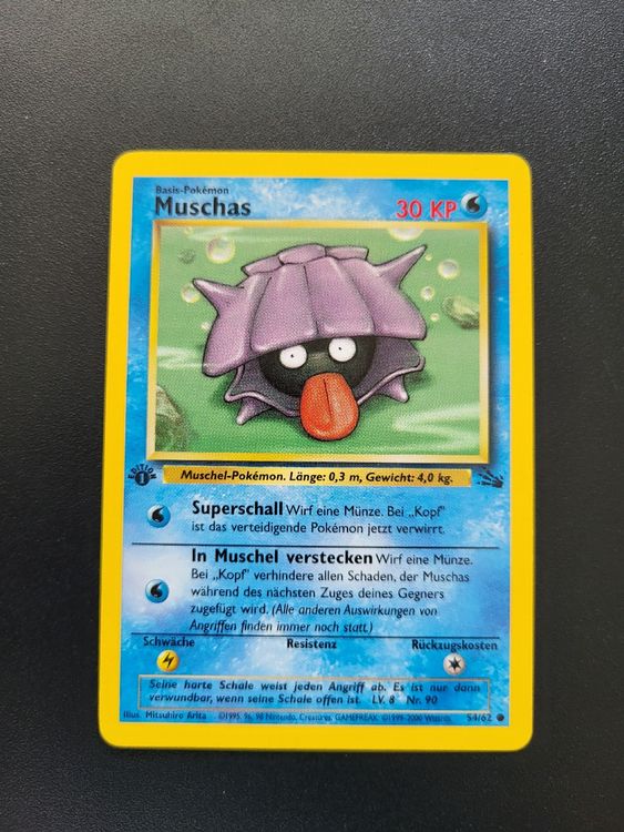 Pokemon Muschas 1. Edition Fossil Set (Gebraucht) in oberbuchsiten für ...