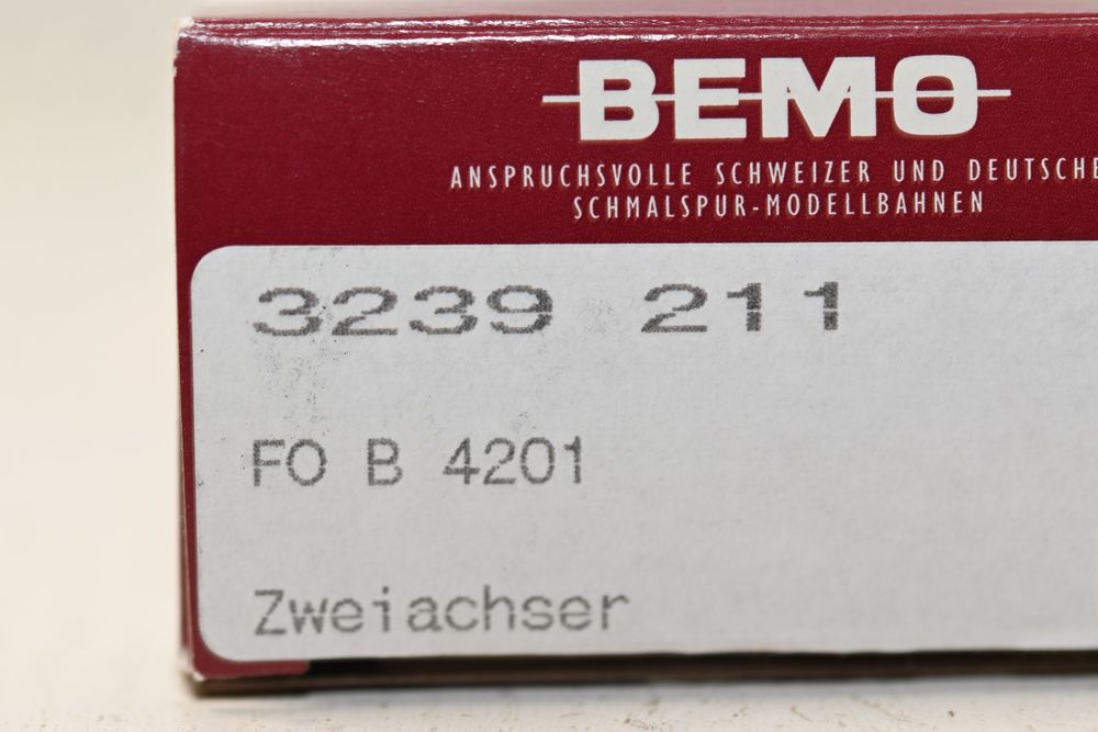 FO 4201 2 achser Bemo HOm mit OVP | Kaufen auf Ricardo