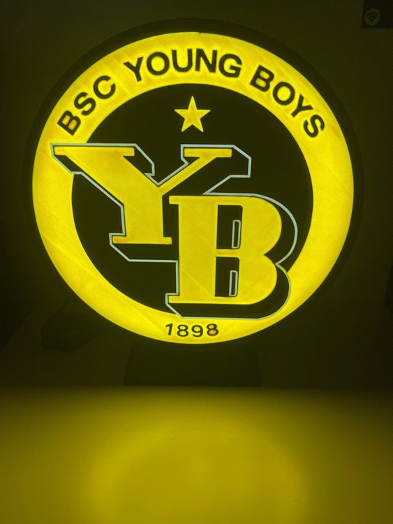 Young Boys Logo mit LEDs | Kaufen auf Ricardo