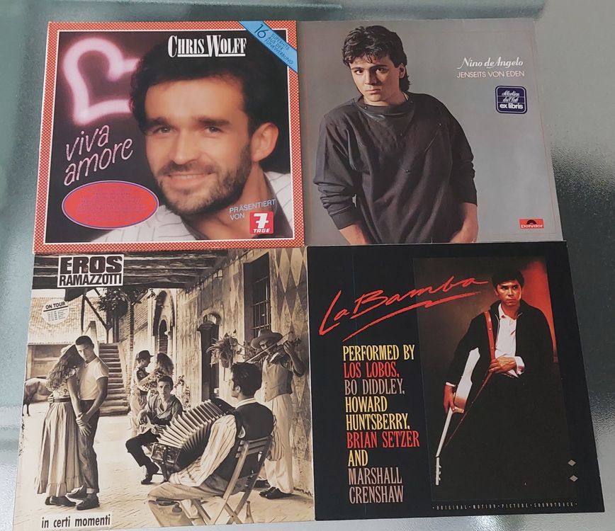 4 LP's - Nino de Angelo/Eros Ramazzotti/Chris Wolff/La Bamba (Gebraucht ...