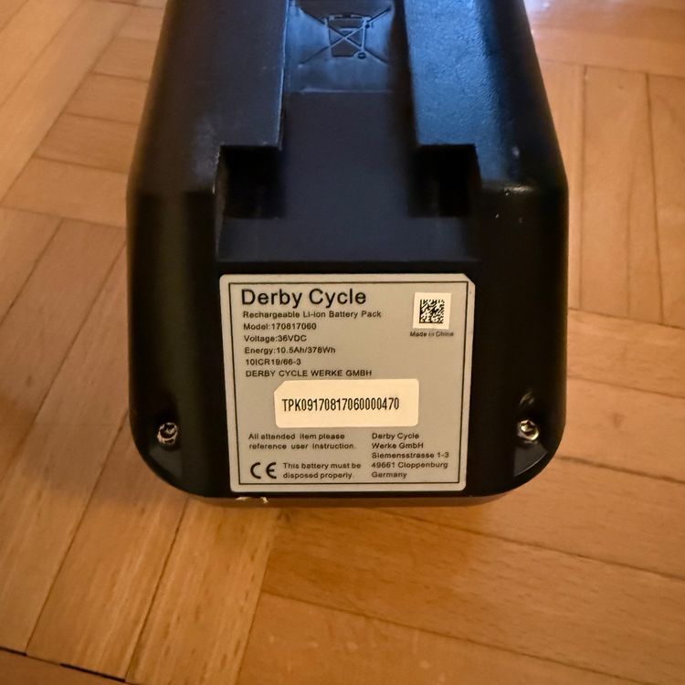 Derby Cycle E-Bike Akku 36V mit Ladegerät - Top Zustand! (Gebraucht) in ...