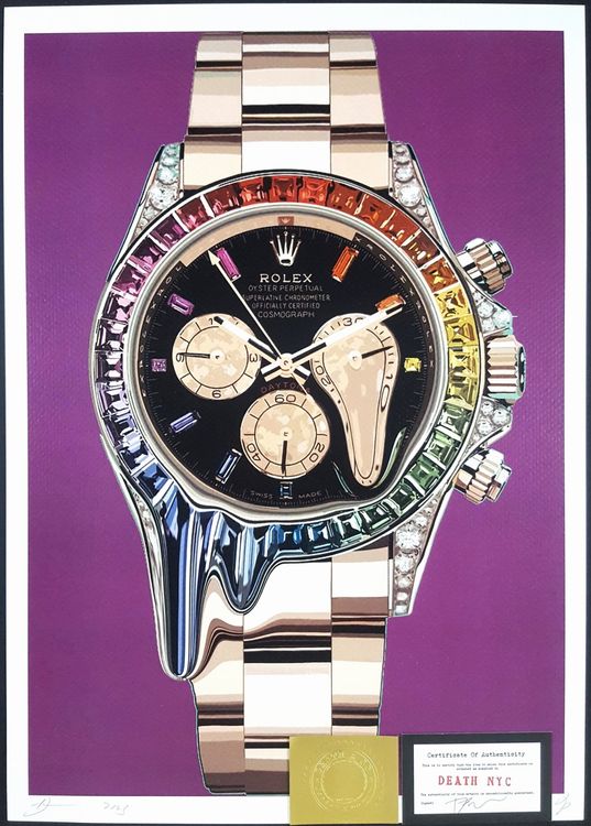 Death NYC Ltd Ed Graffiti Pop Art Druck " Rolex Daytona | Kaufen auf ...