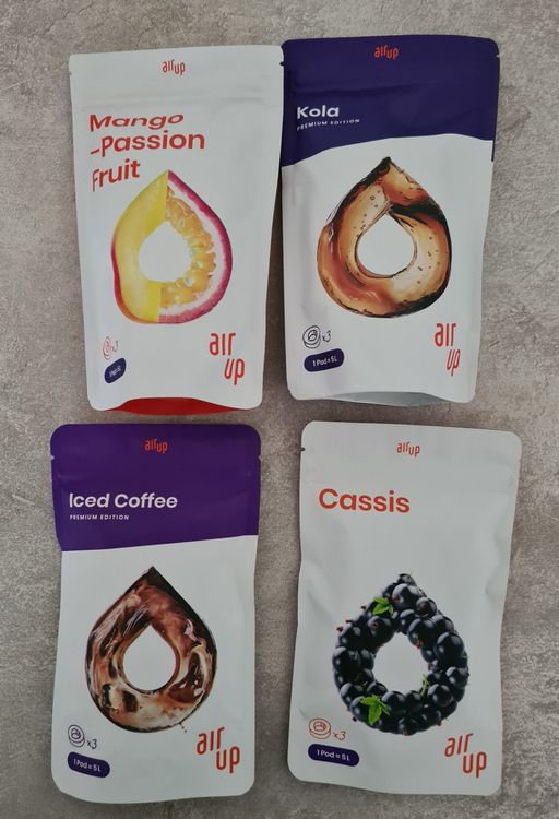 4 Air up Pods: Cola Cassis Iced Coffee, Mango-Passionsfrucht (Neu und ...