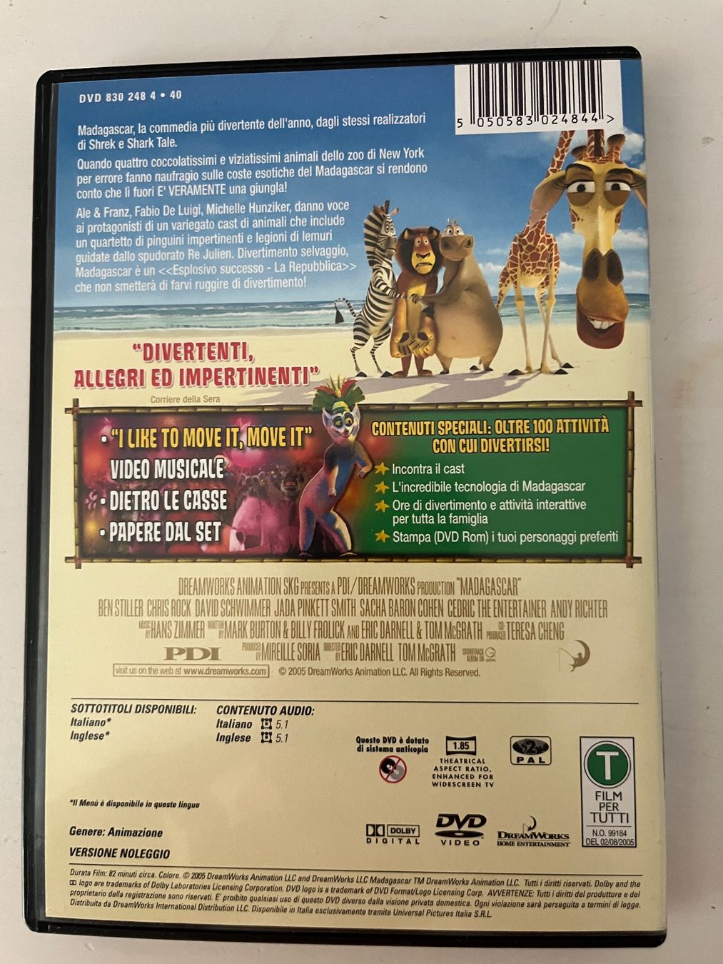 Madagascar DVD 📀 (IT/EN) (D'occasion) à Sierre pour CHF 4.5 – avec ...