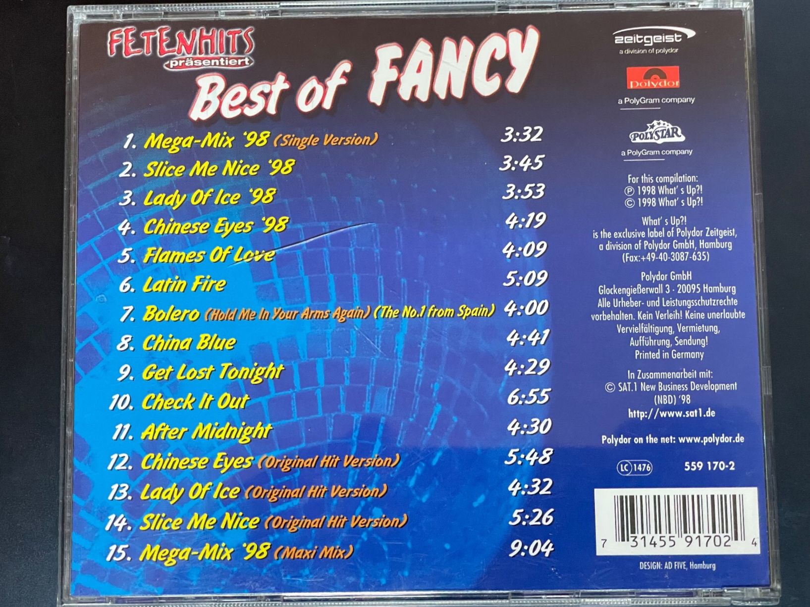 Fancy – Best Of Fetenhits CD | Italo Disco Klassiker | Top (Gebraucht ...