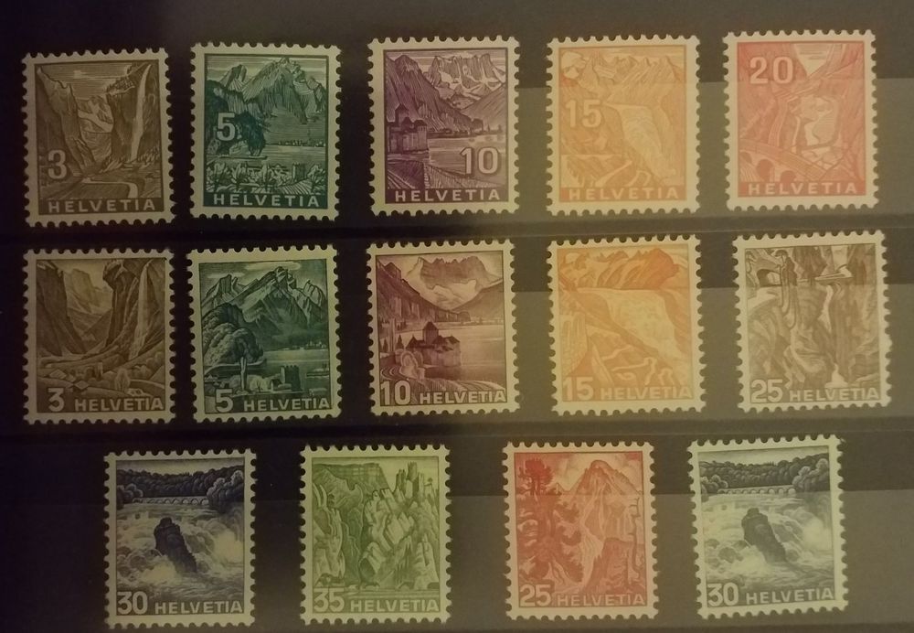 775) Lot Landschaftsbilder postfrisch (Neu (gemäss Beschreibung)) in Baden für CHF 1 – mit ...