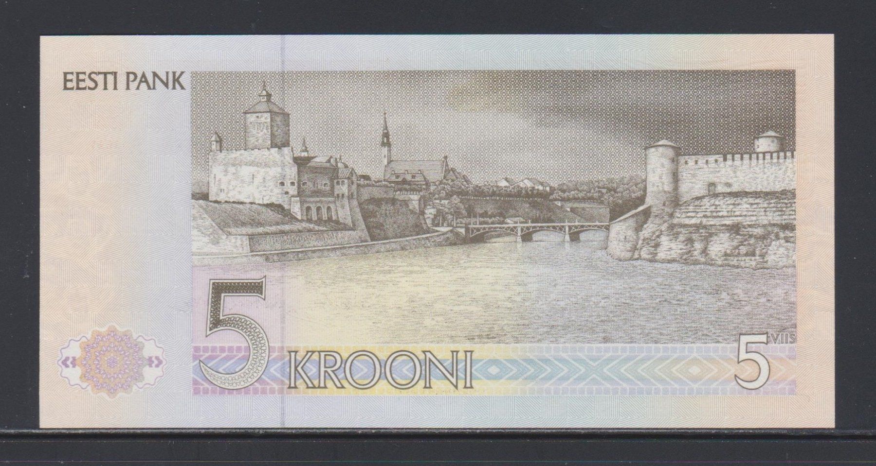 Estonia 5 Krooni 1991 ungefalten (Neu (gemäss Beschreibung)) in WilSG ...