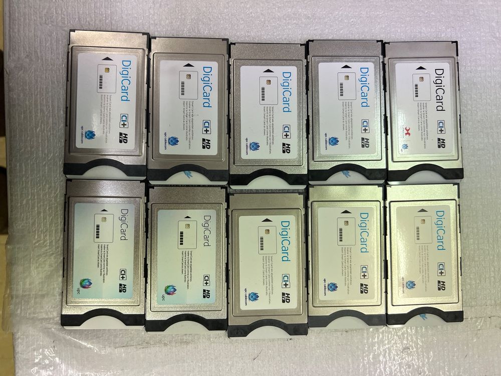DigiCard Paket 10 Stück UPC Cablecom Sunrise CI Modul Aktion (Gebraucht ...