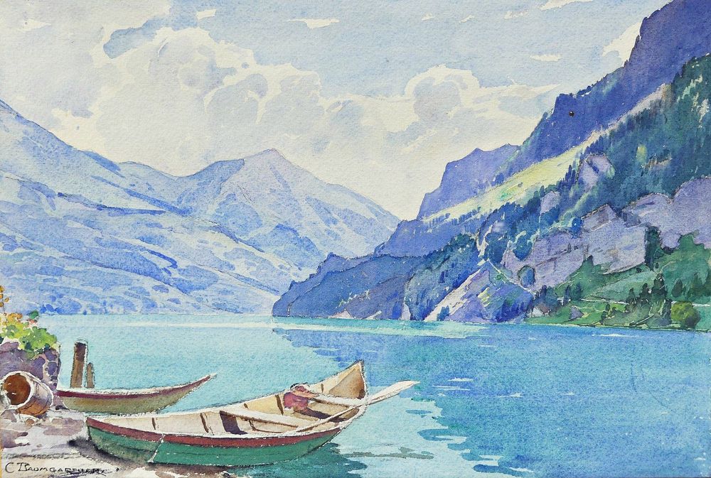 Aquarell Christian Baumgartner 1855-1942 (Gebraucht) in Ostermundigen für CHF 100 – mit ...