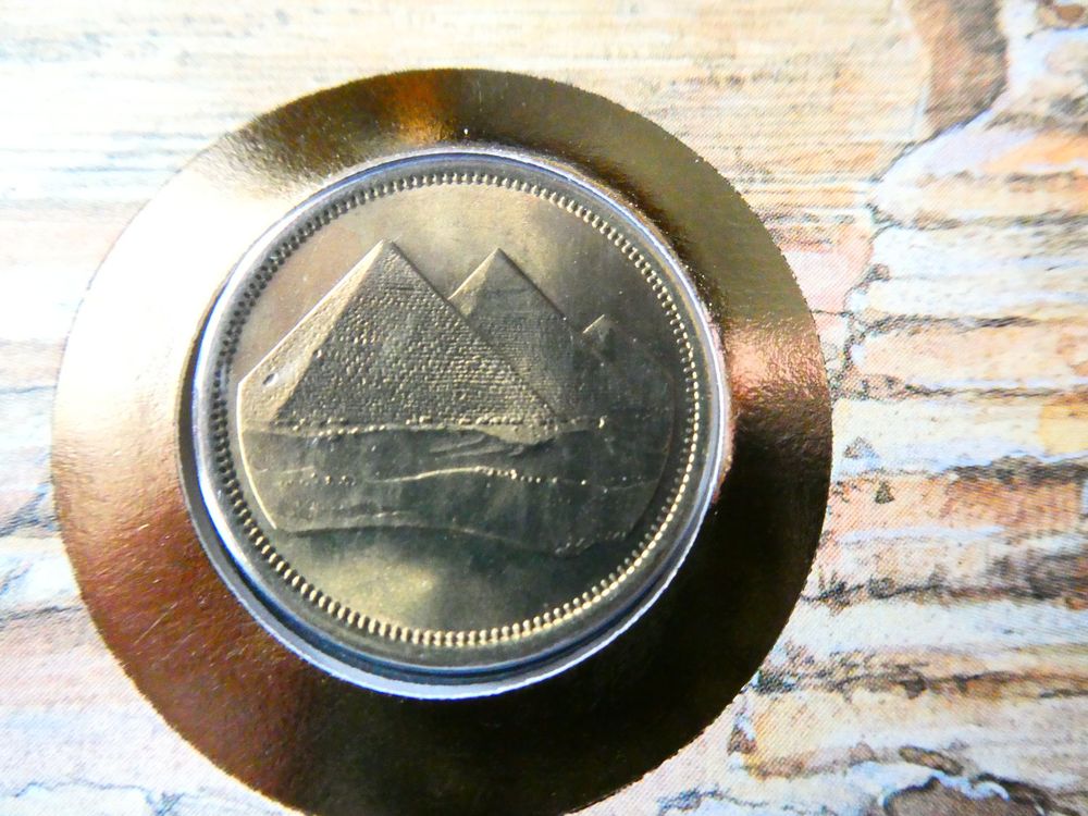 Aegypten 1984, 5 Piastres unzirkuliert - Münzbrief (Neu (gemäss Beschreibung)) in Hinterforst ...