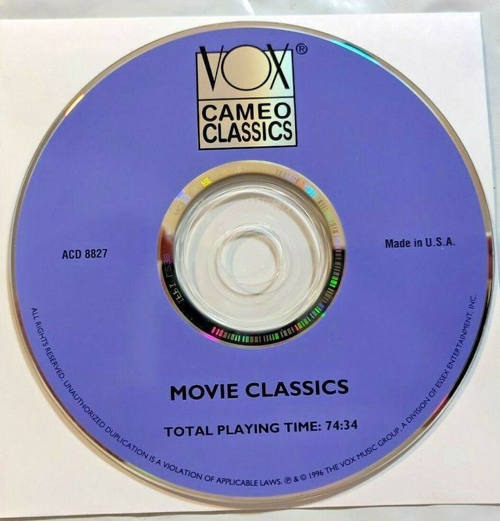 Movie Theme Tunes from the all-time Classical Favorites CD (Gebraucht ...