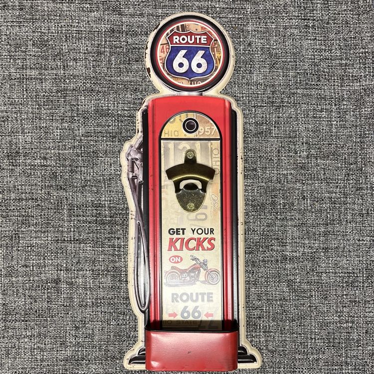 Wand Bieröffner Metal Art Route 66 (Neu (gemäss Beschreibung)) in ...