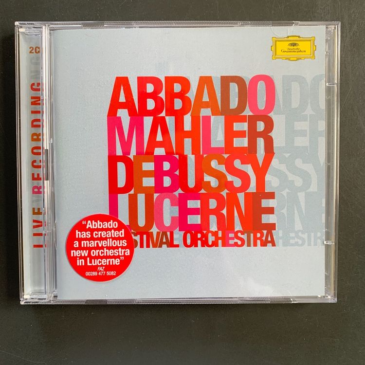 Abbado/Lucerne Festival Orchestra: Mahler, Debussy (Gebraucht) in Stans ...