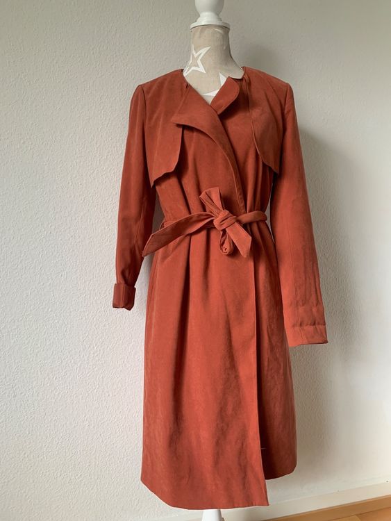 Lässiger Trenchcoat v. Only Gr. 34, rostrot, Mantel (Neu (gemäss ...