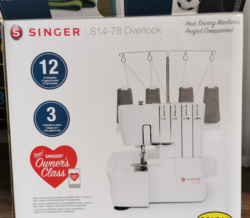 Nähmaschine SINGER Overlock S14-78 NEU! (Neu und originalverpackt) in ...