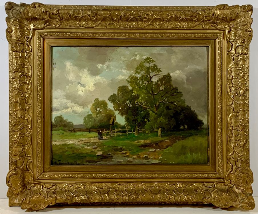 Albert August Zimmermann (1808-1888) Gemälde - Landschaft (Gebraucht ...