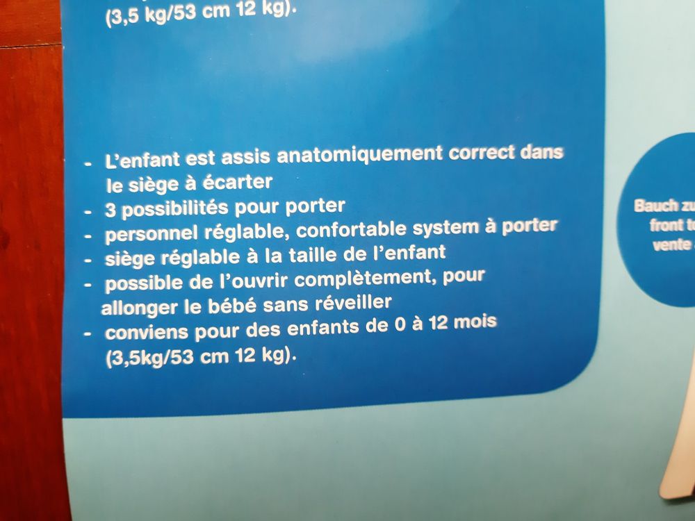 Porte-bébé (D'occasion) à Aigle pour CHF 21 – avec livraison | Acheter ...