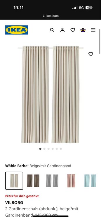 NEU! IKEA VILBORG Vorhänge, beige (Neu (gemäss Beschreibung)) in Zürich ...