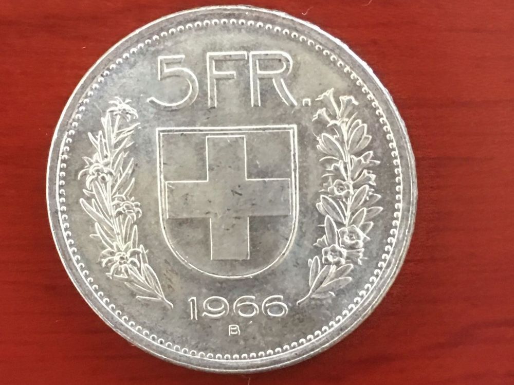 5 Franken Silber 1966 (Gebraucht) in Schlossrued für CHF 10 – mit Lieferung auf Ricardo kaufen