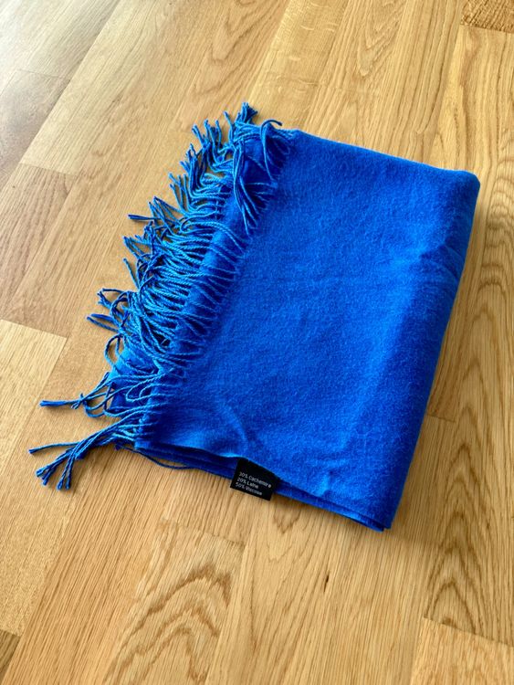 Blauer Kashmir Schal (200 x 70 cm, fast wie neu) | Kaufen auf Ricardo