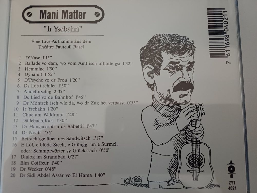 CD Mani Matter Ir Ysebahn (Gebraucht) in Aarberg für CHF 5 – mit ...